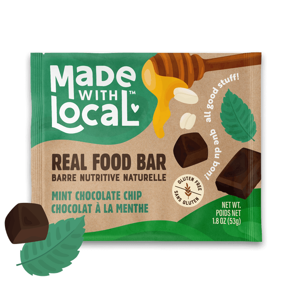 Chocolate Mint Chip - Real Food Bar - Made with Local